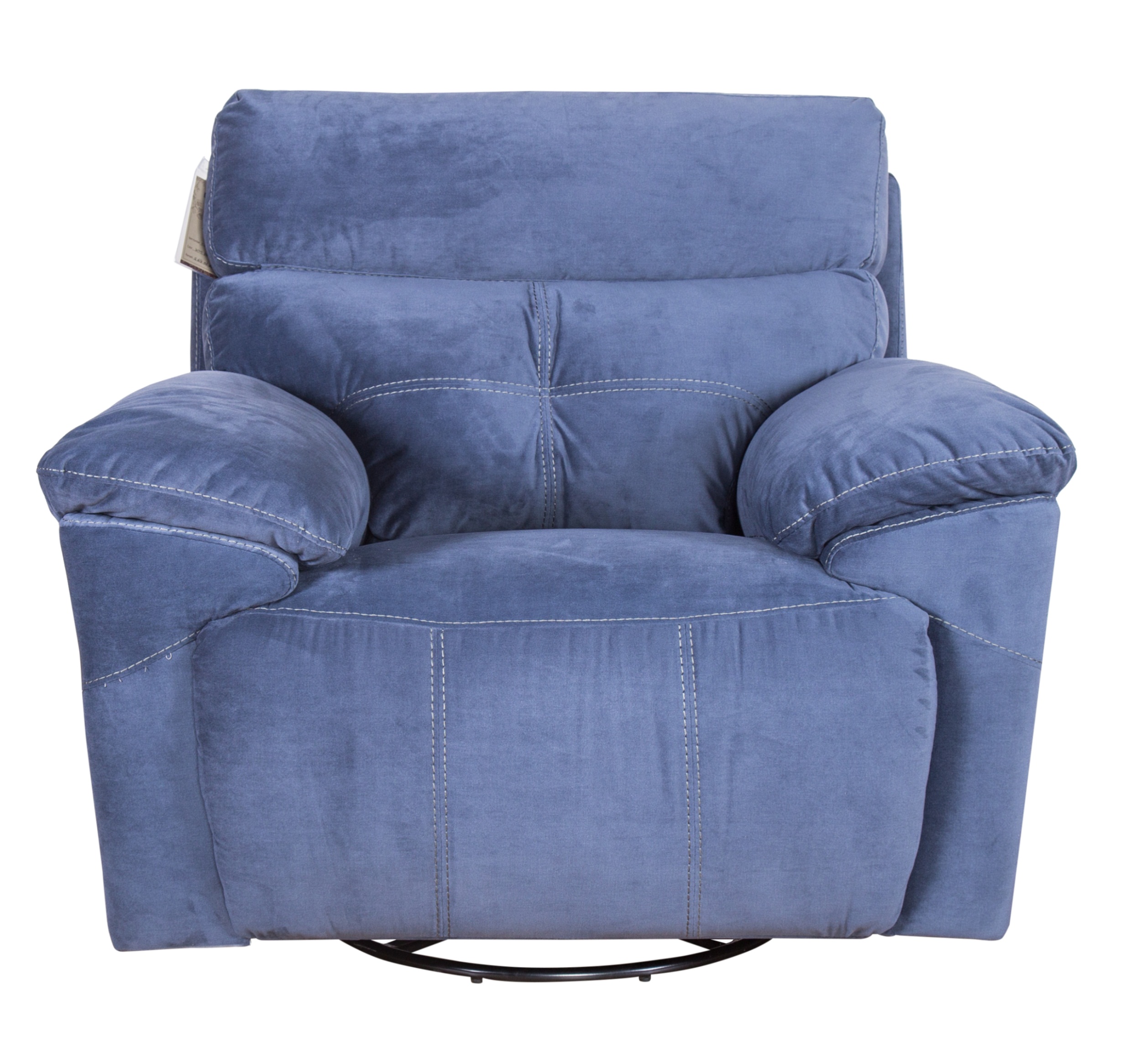 large blue velvet swivel rocker recliner chair living room